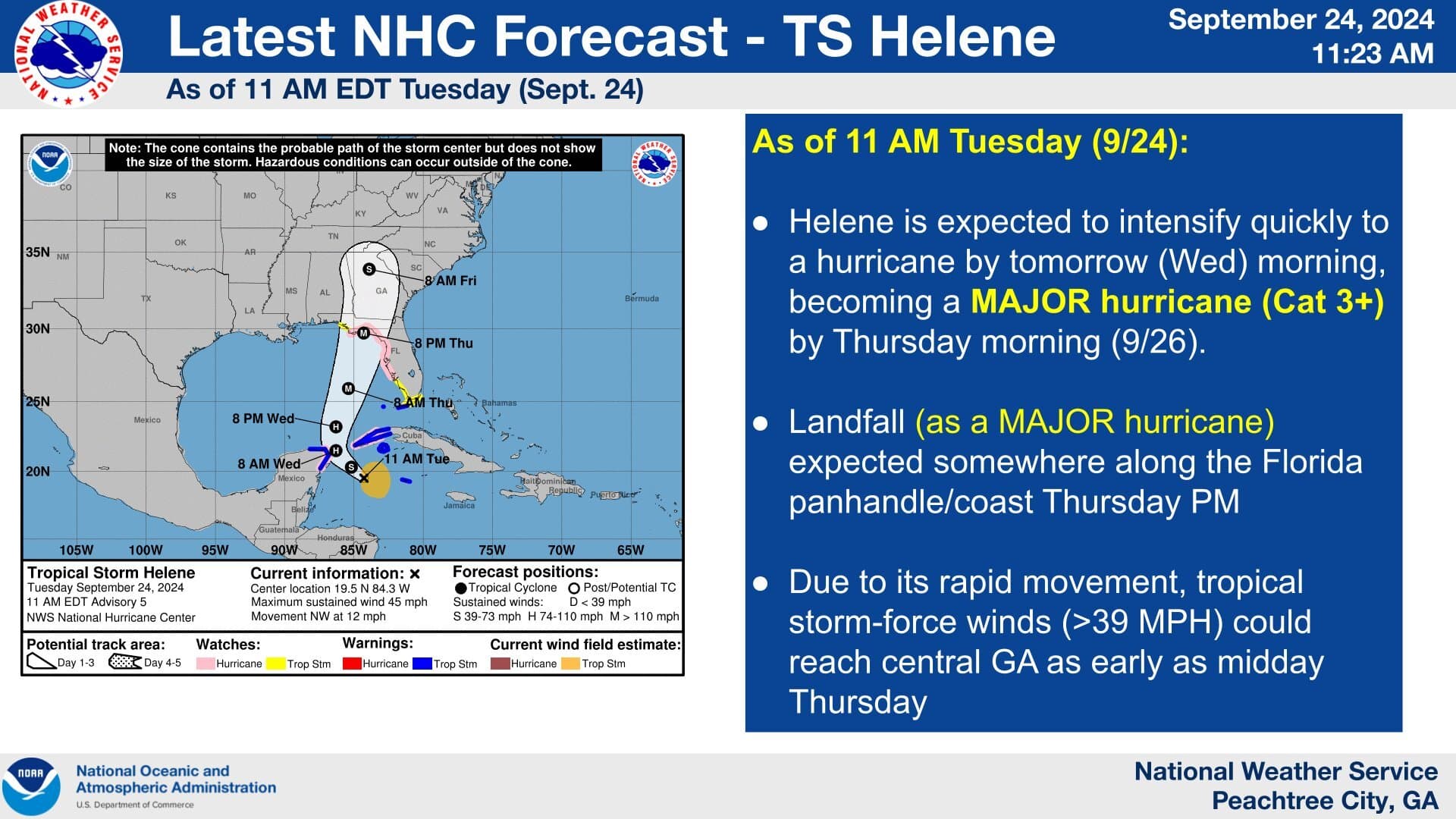 Tropical Storm Helene to impact Middle Georgia starting Wednesday ...